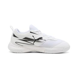 Puma M&auml;dchen Hallenschuh "VARION II JR", Gr. 37,5, schwarz-wei&szlig;, Synthetik, Schuhe, mit rutschhemmender, non marking Gummilaufsohle