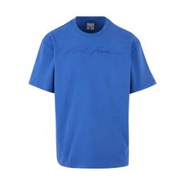 T-Shirt Karl Kani "Karl Kani KK Autograph Heavy Jersey Boxy Tee", Jungen, Gr. M, blau, 100% Baumwolle, oversize, Rundhals, Shirts T-Shirt