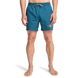 Billabong Herren Boardshorts "Foundation Layback", blau, Gr. M, Obermaterial: 100% Polyester., Hosen