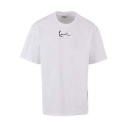 Karl Kani Herren T-Shirt "Karl Kani Small Signature Essential Tee 2 Pack"wei&szlig;, gr&uuml;n, Gr. XL, gestreift, 100% Baumwolle, Shirts