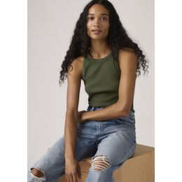 Levi's LEVI'S Damen Tanktop "ESSENTIAL RACER TANK"garment dye fa191913 deep depths rib, Gr. XS, Jersey, Obermaterial: 95% Baumwolle, 5% Elasthan, Tops, Slim