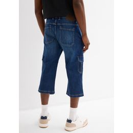 bonprix Herren 3/4-Jeans, blau, Gr. 46, Denim/Jeans, Obermaterial: 98% Baumwolle, 2% Elasthan, Jeans, regular fit, mit Elasthan-Anteil, mit