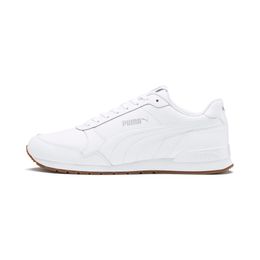 Puma Damen Sneaker "ST RUNNER V2 FULL L", Gr. 38,5, wei&szlig;, Leder, Schuhe, mit Schn&uuml;rverschluss, mit SOFTFOAM+ D&auml;mpfungstechnologie, aus Leder