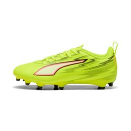 Puma M&auml;dchen Fu&szlig;ballschuh "ULTRA 6 PLAY FG/AG JR", Gr. 38,5gelb alert, Puma schwarz, glowing rot, lime squeeze, Synthetik, Schuhe, f&uuml;r Rasen- und