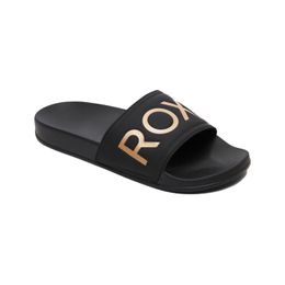 Roxy Damen Sandale "Slippy Ii", Gr. 8, schwarz, Obermaterial: 100% Synthetikmaterial / Futter: 100% Textil / Au&szlig;ensohle: 100% EVA., Schuhe