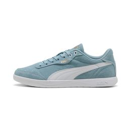 Puma Damen Sneaker "VIKKY STAR SD", Gr. 37,5, blau, Leder, Schuhe, f&uuml;r sportliche Looks im Alltag, mit Leder-Obermaterial