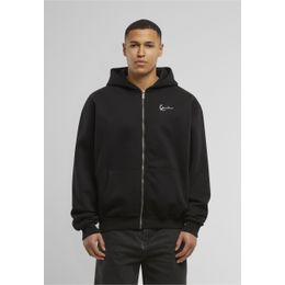 Karl Kani Herren Sweatjacke "Karl Kani Karl Kani Chest Signature Essential OS Zip Hoodie", schwarz, Gr. S, 65% Baumwolle, 35% Polyester, Sweatjacken