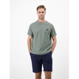 Lerros Herren T-Shirt "T-Shirt mit Waffelstruktur aus 100 % Baumwolle", gr&uuml;n, Gr. S, 100% Baumwolle, Shirts