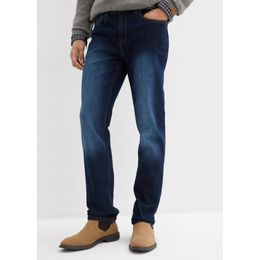 bonprix Herren Regular-fit-Jeans, blau, Gr. 56, Denim/Jeans, Obermaterial: 82% Baumwolle, 17% Polyester, 1% Elasthan, Jeans, Regular Fit, gerader