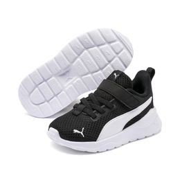 Puma Kinder Sneaker "ANZARUN LITE AC INF", Gr. 25, schwarz-wei&szlig;, Textil, unifarben, Schuhe, mit Klettverschluss, mit CMEVA-D&auml;mpfung, aus Textil