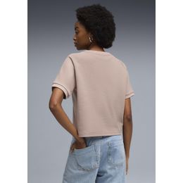 Puma Damen T-Shirt "CLASS RELAXED PINNACLE TEE"sandstone, Gr. S, unifarben, Netz, Obermaterial: 60% Baumwolle, 40% Polyester, Shirts, Kurzarm, f&uuml;r