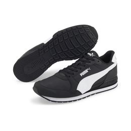 Puma Damen Sneaker "ST RUNNER V3 NL", Gr. 45, schwarz-wei&szlig;, Synthetik, Textil, Schuhe, f&uuml;r sportliche Aktivit&auml;ten und Streetwear, mit SOFTFOAM+