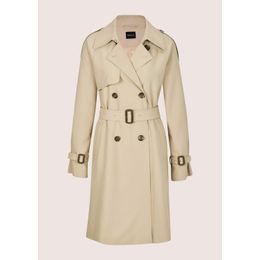 Madeleine Mode MADELEINE Damen Trenchcoat "Trenchcoat Eleganter gef&uuml;tterter Zweireiher", beige, Modern, Gr. 40, Obermaterial: 80% Polyester PES. 20% Viskose CV.,
