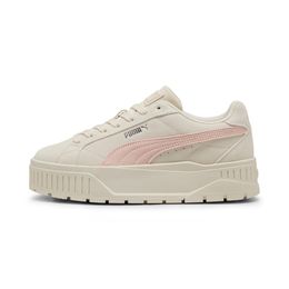 Puma Damen Sneaker "KARMEN II", Gr. 42, beige, Leder, Schuhe, mit markanter Plateausohle, robuste Gummilaufsohle
