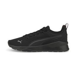 Puma M&auml;dchen Sneaker "ANZARUN LITE JR", Gr. 37, schwarz, Textil, unifarben, Schuhe, atmungsaktives Mesh-Obermaterial, d&auml;mpfende EVA-Zwischensohle