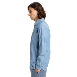 Langarmhemd Quiksilver "Yosemite Chambrayls", Herren, Gr. M, US-Gr&ouml;&szlig;en, blau (ashley blau), Obermaterial: 100% Walkfrottier;, Hemden