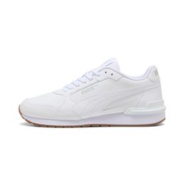 Puma Damen Sneaker "ST RUNNER V4 L", Gr. 47, wei&szlig;, Leder, Schuhe, mit weichem Lederobermaterial, mit SOFTFOAM+ Einlegesohle