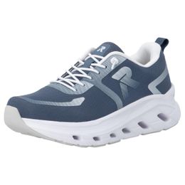 RIEKER SPORT Herren Slip-On Sneaker, Gr. 48dunkelblau, Textil, Schuhe, Sportschuh, Freizeitsneaker, Halbschuh zum Schlupfen