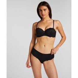 Hunkem&ouml;ller HUNKEM&Ouml;LLER Damen Hipster "Marine Brazilian", Gr. XS, schwarz, 94% Polyamid, 6% Elasthan, Unterhosen