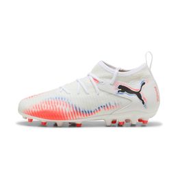Puma M&auml;dchen Fu&szlig;ballschuh "FUTURE 8 MATCH MG JR", Gr. 35, wei&szlig;, Synthetik, Schuhe, f&uuml;r Kunstrasen und harten Naturrasen, mit leichtem