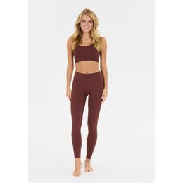 ENDURANCE ATHLECIA ATHLECIA Damen Trainingstights "Luxe"rot, Gr. 40, unifarben, 80% Polyamid, 20% Elasthan, Hosen, mit Kompressionswirkung