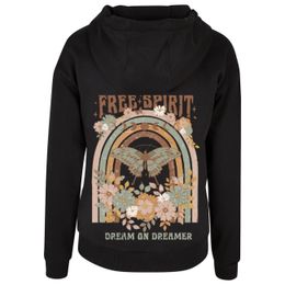 CLOUD 5IVE Damen Kapuzensweatshirt "CLOUD 5IVE Ladies 77 Free Spirit Black Everyday Hoodie"schwarz, Gr. XL, bedruckt, 65% Baumwolle, 35% Polyester,