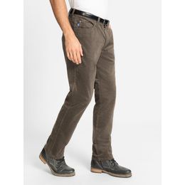 Br&uuml;hl BR&Uuml;HL Herren 5-Pocket-Hose, braun, Gr. 24, unifarben, 98% Baumwolle, 2% Elasthan, Hosen