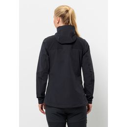 Jack Wolfskin Damen Outdoorjacke "ANDUR JKT W", schwarz, Gr. L, 1. OBERSTOFF: 91% POLYAMID, 9% ELASTHAN. 2. OBERSTOFF: 90% POLYAMID, 10% ELASTHAN.