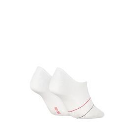 Tommy Hilfiger Damen F&uuml;&szlig;linge "TH WOMEN FOOTIE HC 2P RIB STRIPE", Gr. 39, wei&szlig;, Obermaterial: 60% Baumwolle, 37% Polyamid, 3% Elasthan, Socken