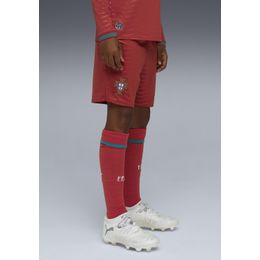 Trainingsshorts Puma "FPF SHORTS REPLICA JR", Kinder, Gr. 176, N-Gr, club rot, gr&uuml;n lagoon, Web, Obermaterial: 100% Polyester, unifarben, regular fit kniefrei, Hosen, aus atmungsaktivem Material, mit DryCELL Technologie, Regular Fit