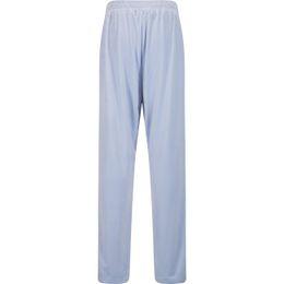 Karl Kani Herren Jogginghose "Karl Kani Kani Varsity Velours Trackpants"light blau, wei&szlig;, Gr. S, unifarben, 93% Polyester, 7% Elasthan, Hosen