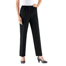 COME ON Damen Schlupfhose, schwarz, Gr. 24, meliert, unifarben, 53% Polyester, 43% Schurwolle, 4% Elasthan, Hosen