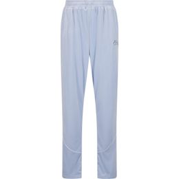 Karl Kani Herren Jogginghose "Karl Kani Kani Varsity Velours Trackpants"light blau, wei&szlig;, Gr. XL, unifarben, 93% Polyester, 7% Elasthan, Hosen