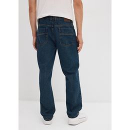 bonprix Herren Regular-fit-Jeansdunkelblau denim (l&auml;nge: regul&auml;r), Gr. 64, Denim/Jeans, Obermaterial: 99% Baumwolle, 1% Elasthan, Jeans, 5-Pocket Form