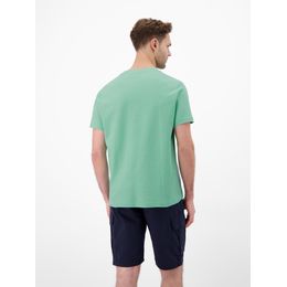 Lerros Herren T-Shirt "T-Shirt mit Waffelstruktur aus 100 % Baumwolle", gr&uuml;n, Gr. XL, 100% Baumwolle, Shirts