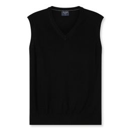 OLYMP Herren Pullunder "OLYMP Casual Strick, Pullunder"schwarz, Gr. XL, 100% Schurwolle, Pullover