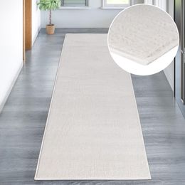 Teppich OTTO HOME, B:67cm H:12mm L:230cm, beige, Kunstfaser, Wohnzimmer, Teppiche, "Ariano, dezenter Glanz mit Hoch-Tief-Struktur", Vintage Design,