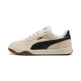 Puma Herren Sneaker "PARK LT SD", Gr. 42, beige, Leder, unifarben, Schuhe, f&uuml;r Alltag, mit SOFTFOAM+ D&auml;mpfung, sportlicher Stil