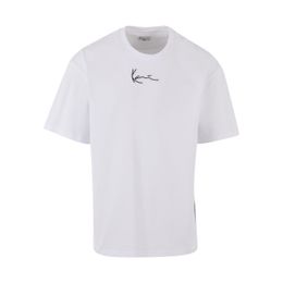 Karl Kani Herren T-Shirt "Karl Kani Small Signature Essential Tee 2 Pack", wei&szlig;, Gr. S, gestreift, 100% Baumwolle, Shirts