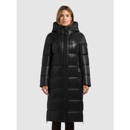 Khujo Damen Steppmantel "WILLA", schwarz, Gr. L, unifarben, Steppware, Obermaterial: 100% Nylon. Futter: 100% Nylon. Wattierung: 100% Polyester,