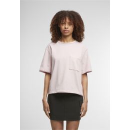 Urban Classics Damen T-Shirt "Urban Classics Ladies Washed Jersey Boxy Shirt"blushedrose, Gr. XXXL, unifarben, 83% Baumwolle, 17% Polyester, Shirts