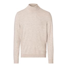 OLYMP Herren Rollkragenpullover "OLYMP Casual Strick, Rollkragen", beige, Gr. XXXL, 100% Schurwolle, Pullover