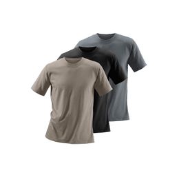 H.I.S. H.I.S Herren T-Shirt "Unterziehshirt", gr&uuml;n, Basic, Gr. 5, unifarben, Single Jersey, Obermaterial: 100% Baumwolle, Shirts, unifarben,