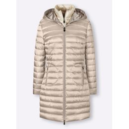 Heine Damen Steppjacke, beige, Gr. 40, unifarben, 55% Polyester, 45% Polyamid, Wattierung:100% Polyester, Jacken