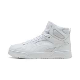 Puma Herren Sneaker "RBD BREAK MID", Gr. 40, wei&szlig;, Leder, mehrfarbig, Schuhe, kn&ouml;chelhoch, mit Gummilaufsohle, Obermaterial aus Leder