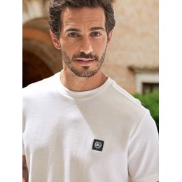T-Shirt Lerros "T-Shirt mit Waffelstruktur aus 100 % Baumwolle", Jungen, Gr. XXL, broken wei&szlig;, 100% Baumwolle, Rundhals, Shirts T-Shirt