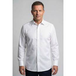OLYMP Herren Businesshemd "Luxor modern fit", beige, Gr. 42, Web, Obermaterial: 100% Baumwolle, Hemden