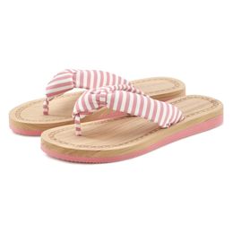 ELBSAND Damen Badezehentrenner "Sandale, Badelatsche, Flip Flop, Mule, Badeschlappe, Pantolette", Gr. 39, rosa, Obermaterial: 100% Textilmaterial.