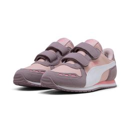 Puma Kinder Sneaker "CABANA RACER SL 20 V PS", Gr. 31mauve mist, Puma wei&szlig;, plum jam, Synthetik, unifarben, Schuhe, mit Klettverschluss, leichtes