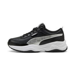 Puma Damen Sneaker "CILIA MODE METALLIC WHISPER", Gr. 40,5, schwarz-wei&szlig;, Synthetik, Schuhe, mit Textil-Innenfutter, mit Schn&uuml;rverschluss, aus